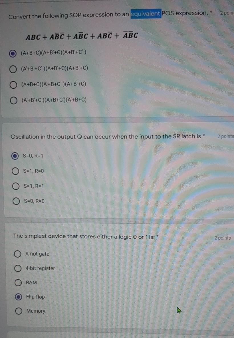 Solved 2 point Convert the following SOP expression to an | Chegg.com