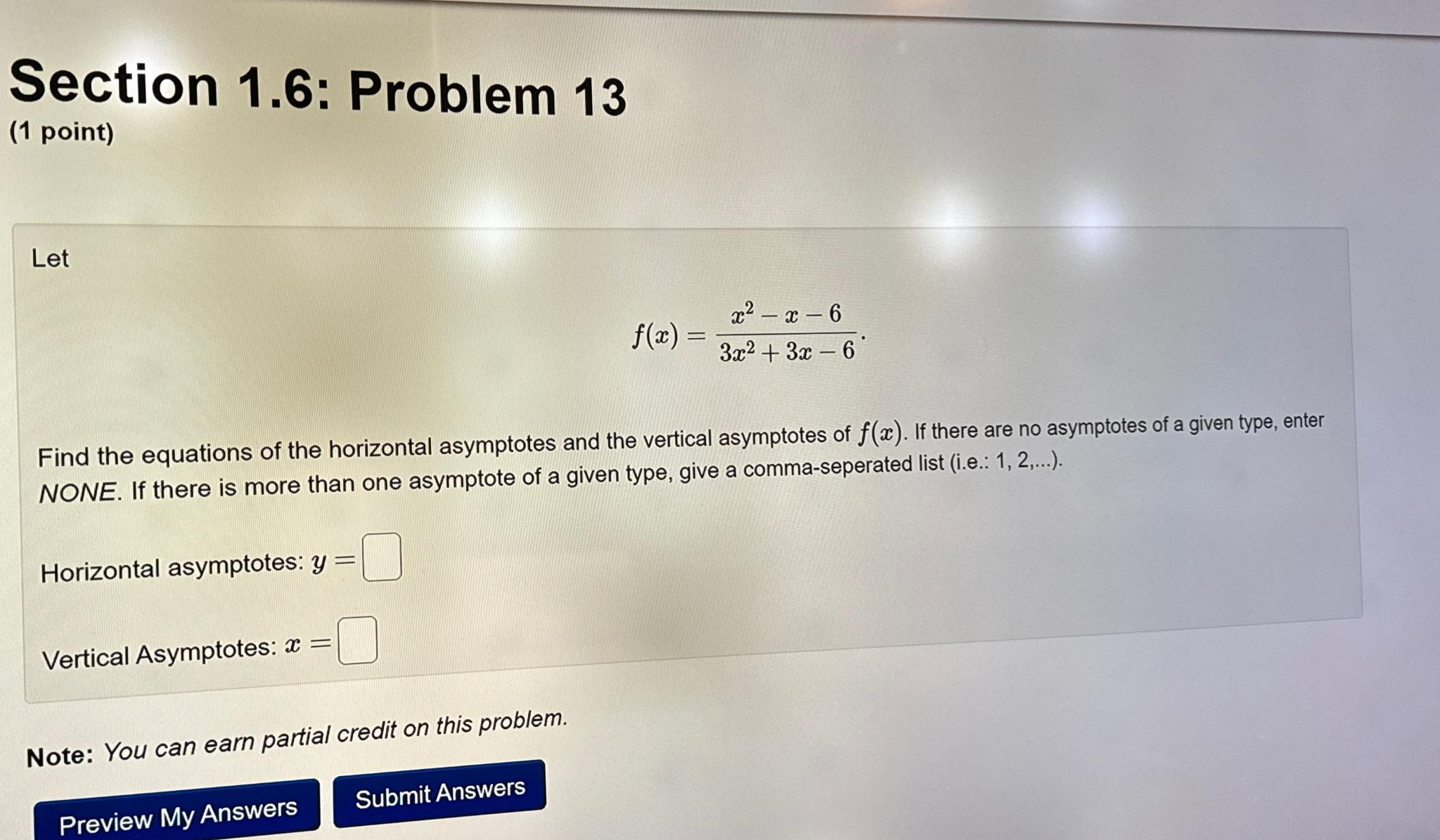 Solved Section 1 6 Problem 13 1