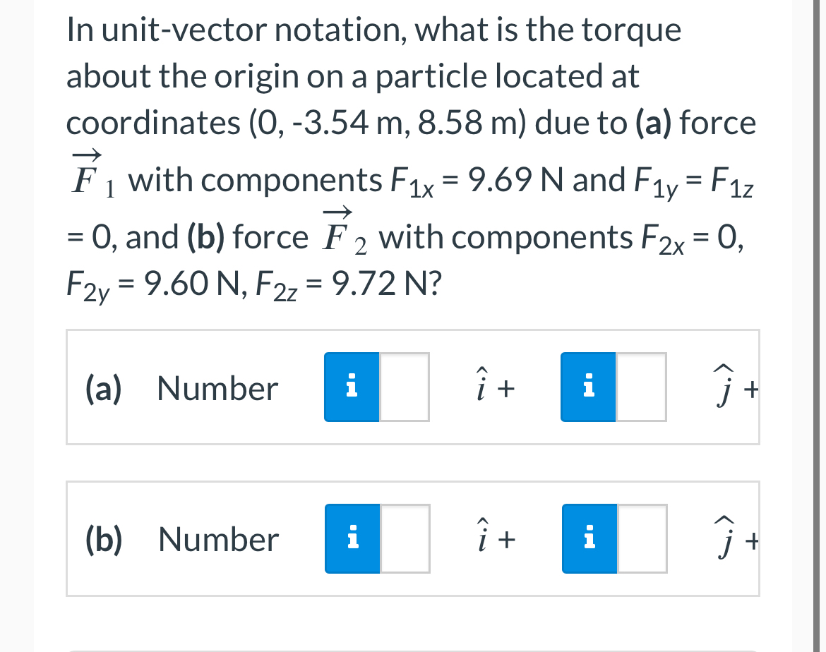 Solved In unit-vector notation, what is the torque about the | Chegg.com
