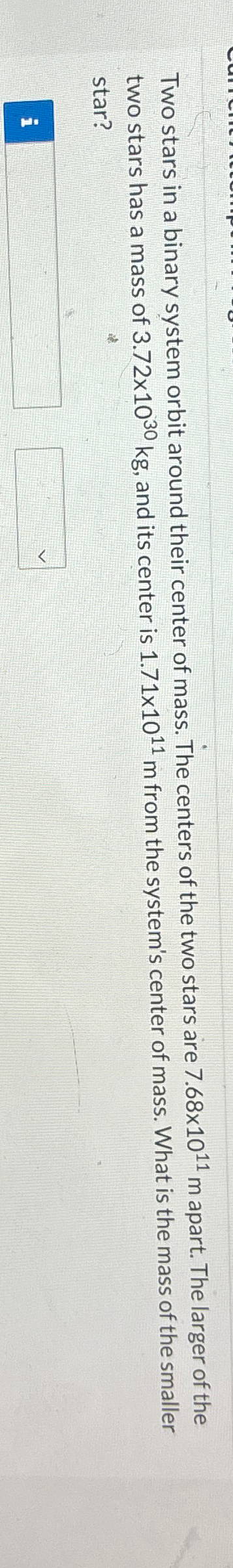 Solved Two stars in a binary system orbit around their | Chegg.com