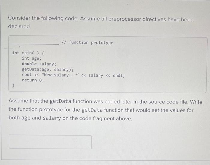 Solved Consider The Following Code Assume All Preprocessor 