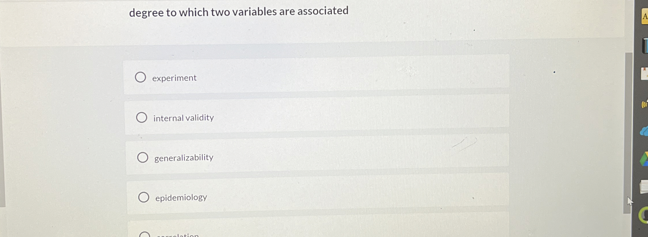 Solved degree to which two variables are | Chegg.com