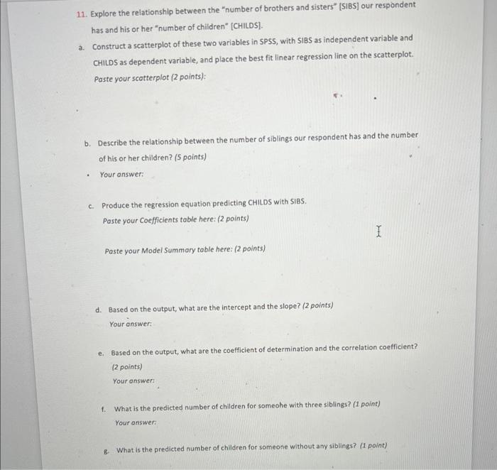 Solved 11. Explore the relationship between the "number of | Chegg.com