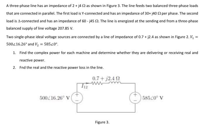 Solved Three loads are connected in parallel across a 1400 | Chegg.com