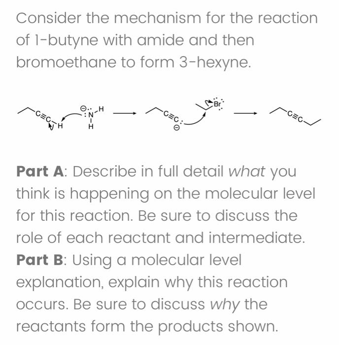 Solved Consider the mechanism for the reaction of 1-butyne | Chegg.com