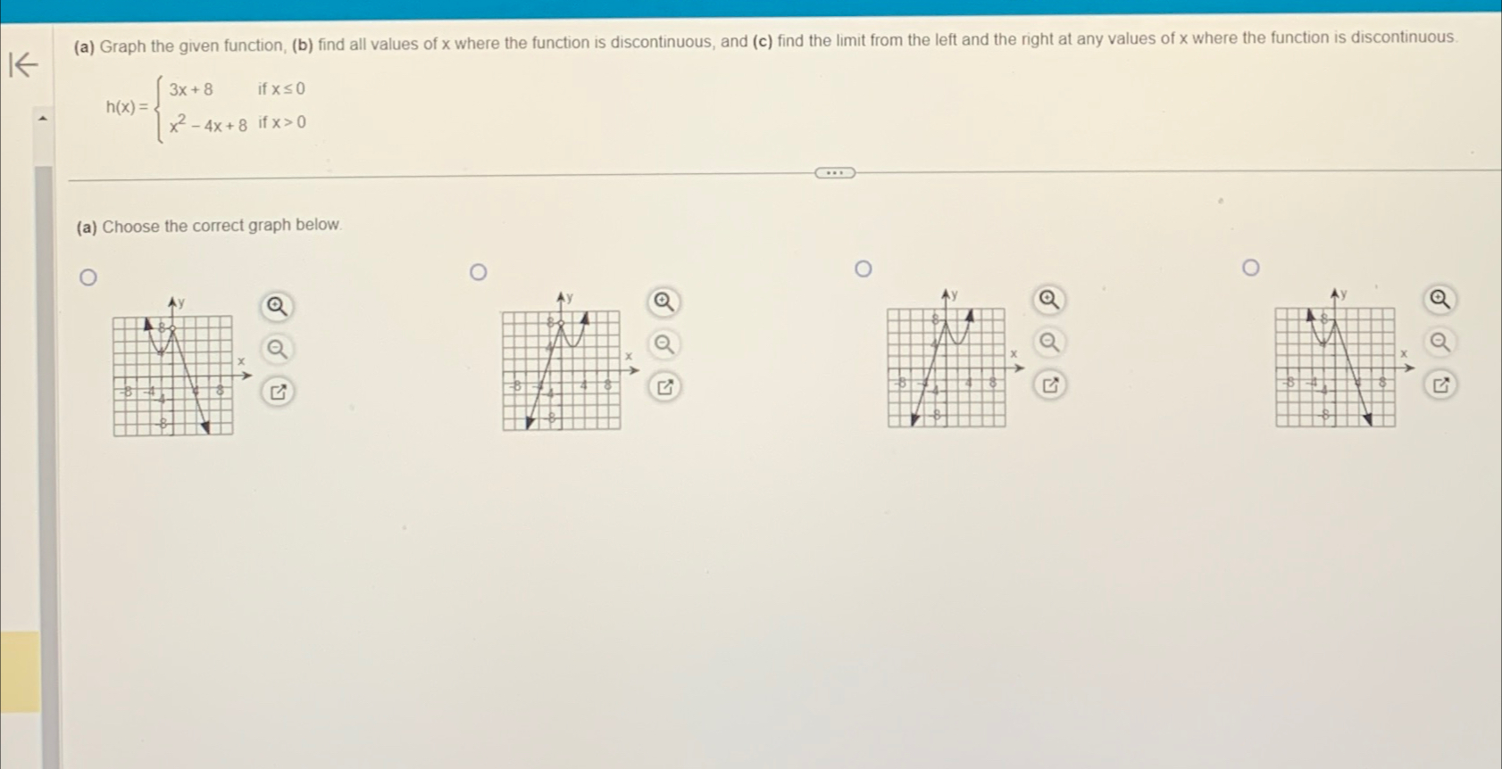 Solved (a) ﻿Graph the given function, (b) ﻿find all values | Chegg.com