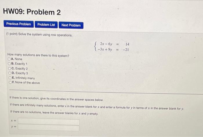 Solved HW09: Problem 2 Previous Problem Problem List Next | Chegg.com