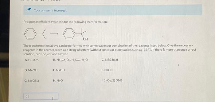 Solved Your answer is incorrect. Propose an efficient | Chegg.com