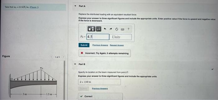 Solved x Incorrect: Try Again; 5 attempts remaining Part B | Chegg.com
