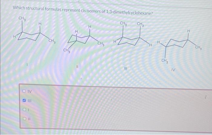 Solved Which structural formulas represent cis isomers of | Chegg.com