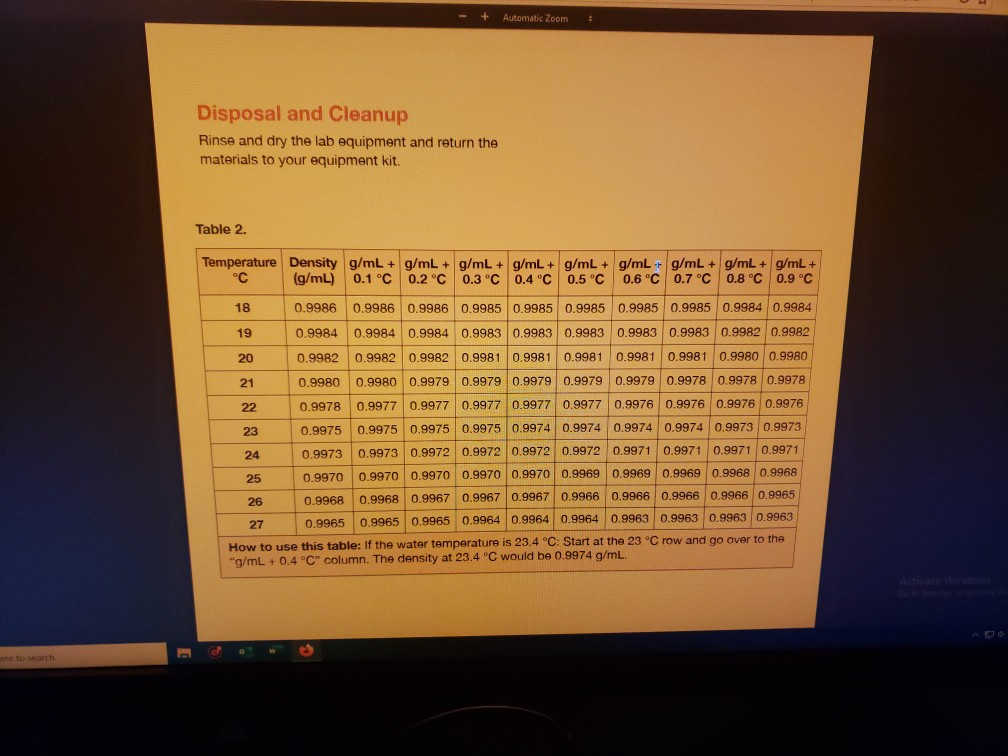 Solved ACTIVITY 3 c Determination of Accuracy in Common | Chegg.com
