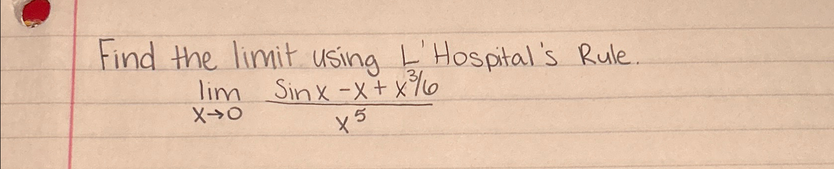 Solved Find the limit using L'Hospital's | Chegg.com Solved Find the limit using L'Hospital's | Chegg.com