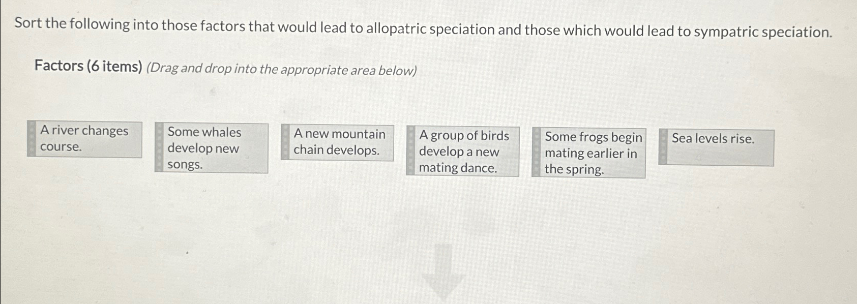 Solved Sort the following into those factors that would lead | Chegg.com