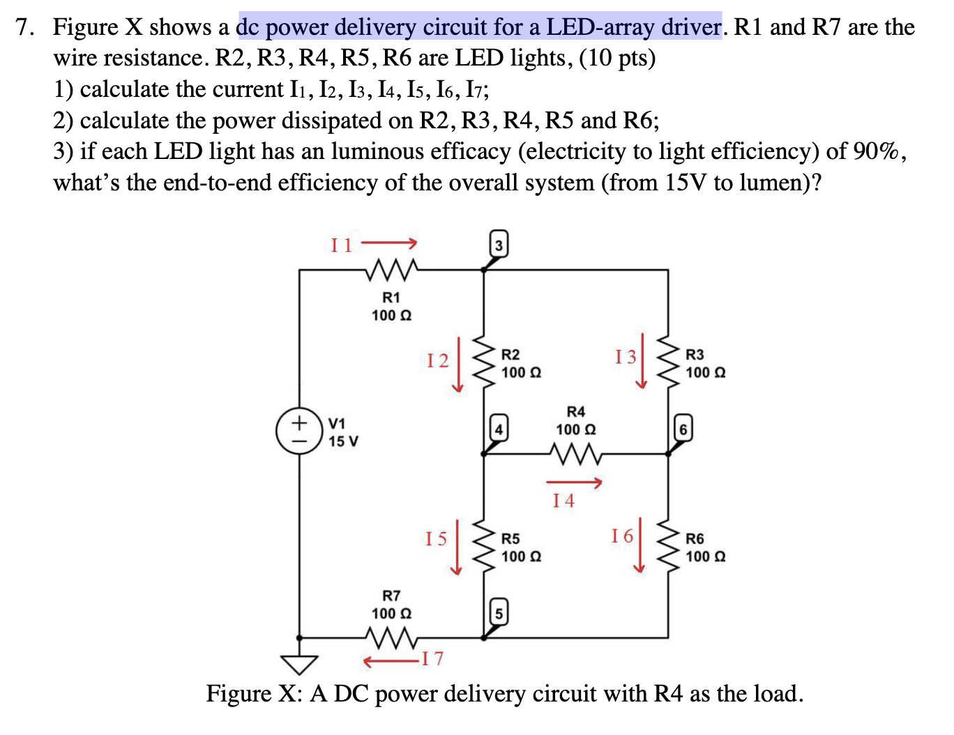 Solved Figure x ﻿shows a dc power delivery circuit for a | Chegg.com