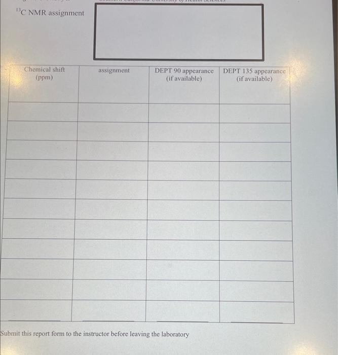 Solved Report Form Experiment 2 Organic Structure