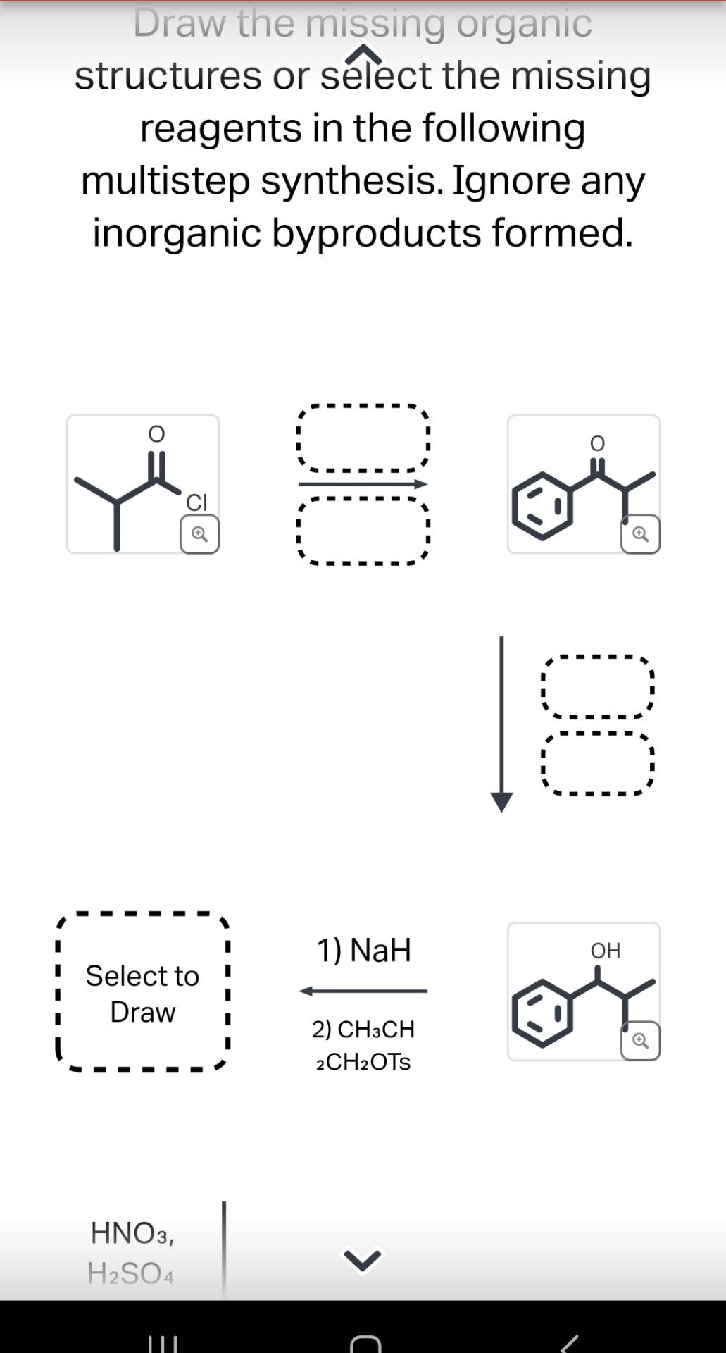 Solved structures or sêect the missing reagents in the | Chegg.com