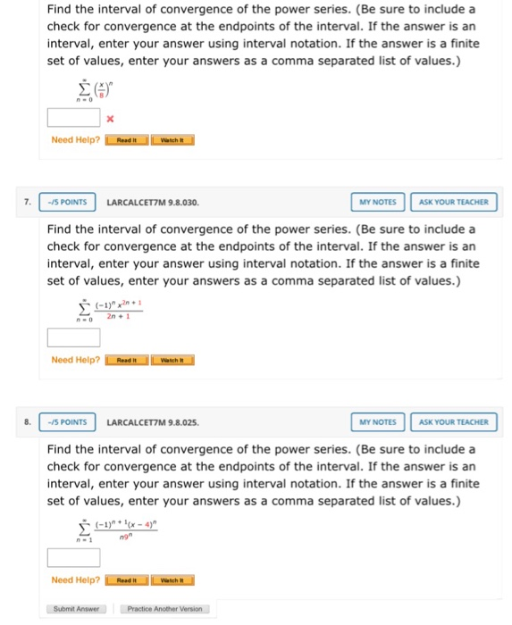 Solved Find The Interval Of Convergence Of The Power Series Chegg