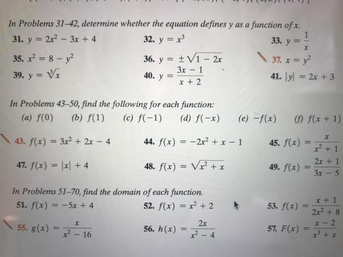 Solved In Problems 31 42 Determine Whether The Equation
