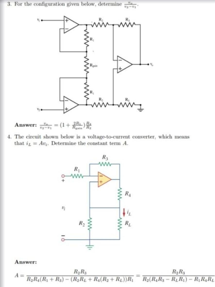 Solved 3. For the configuration given below, determine | Chegg.com