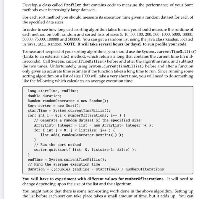 Solved 1 Develop Junit Test Cases For The Three Sorts You 