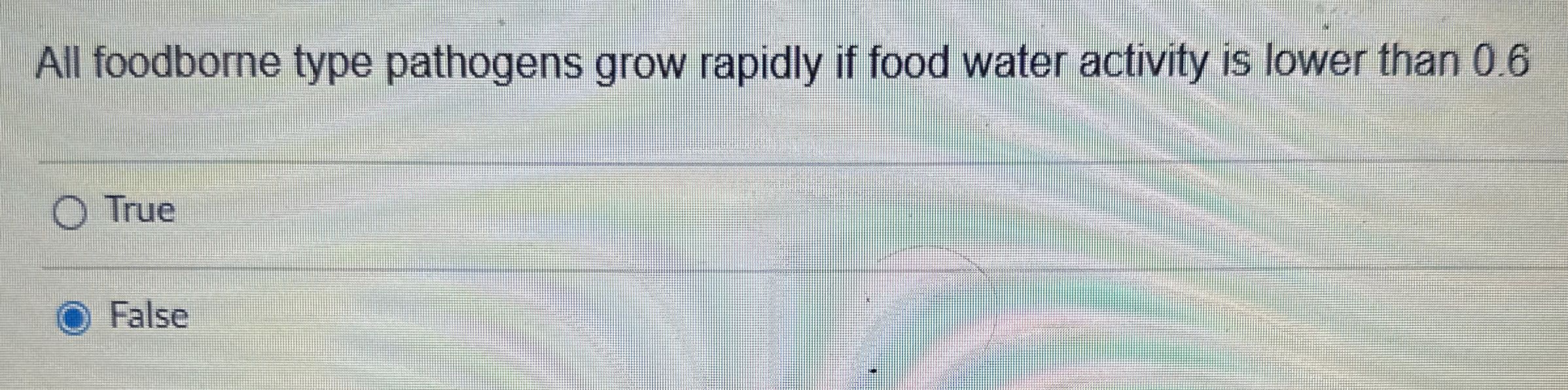 Solved All foodborne type pathogens grow rapidly if food | Chegg.com