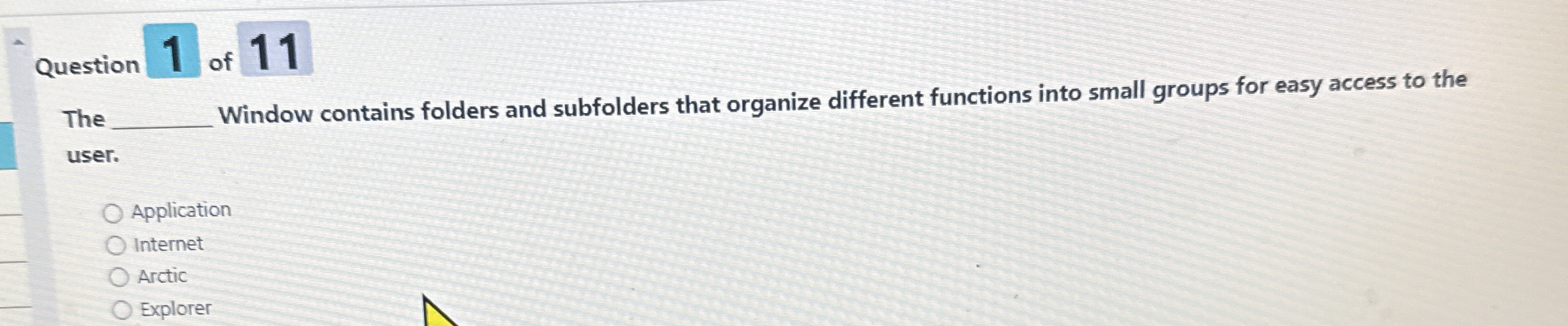 Solved Question ﻿of The ﻿Window contains folders and | Chegg.com