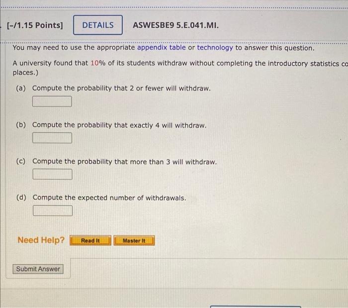 Solved You may need to use the appropnate appendix tabie or | Chegg.com