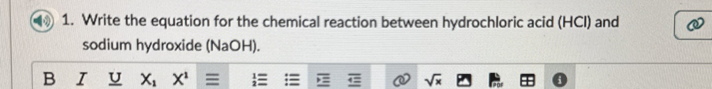 Solved Write the equation for the chemical reaction between | Chegg.com