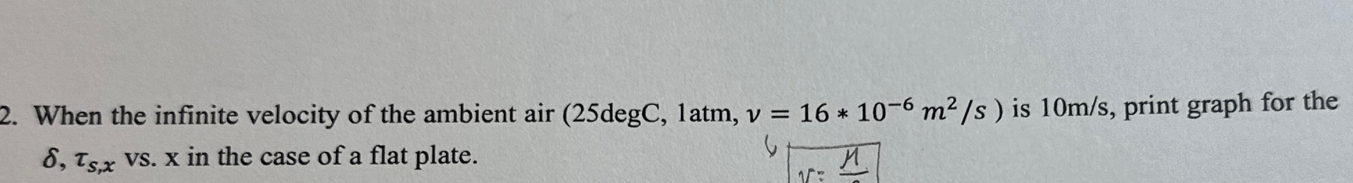 Solved When the infinite velocity of the ambient air | Chegg.com
