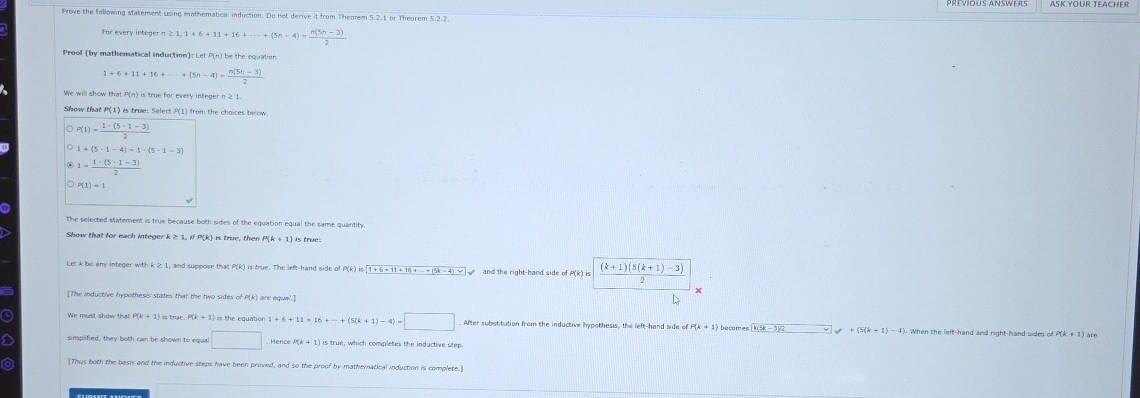 Solved PREVIOUS ANSWERSProve the following statement using | Chegg.com