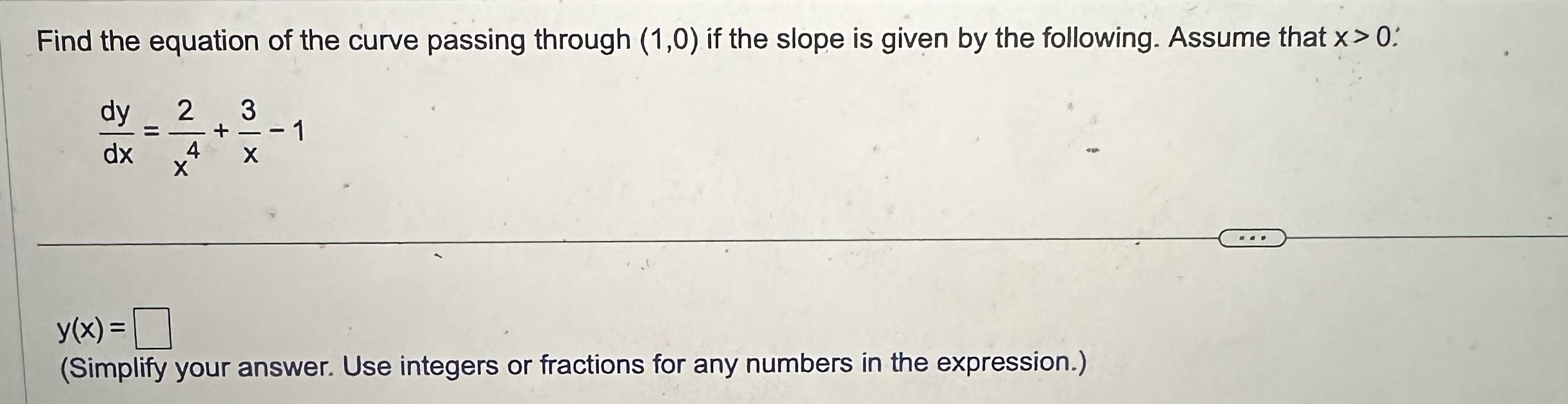 Solved Find the equation of the curve passing through (1,0) | Chegg.com