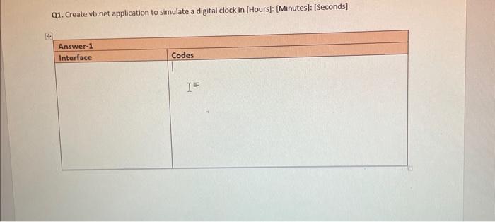 Solved Q1 Create Application To Simulate A Digital