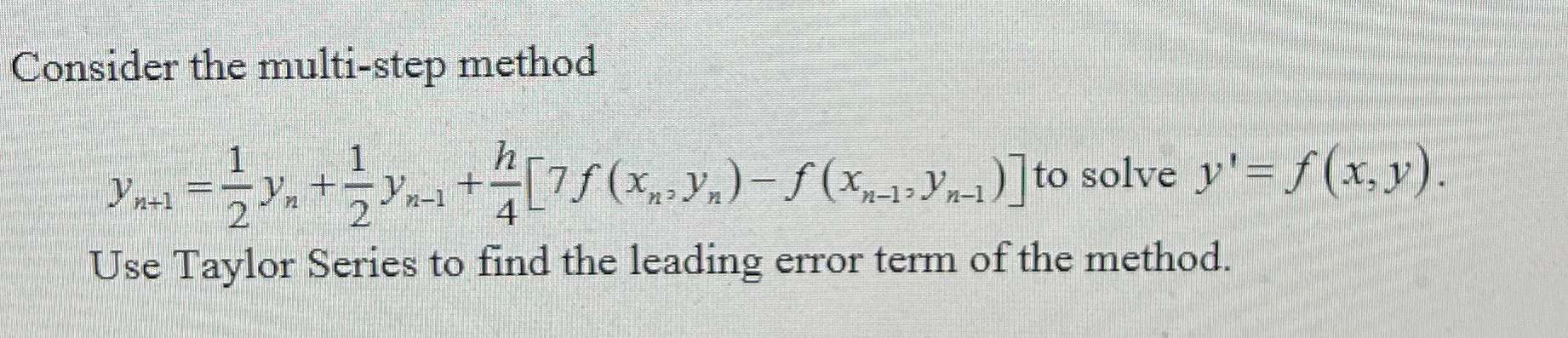 Solved Consider the multi-step | Chegg.com