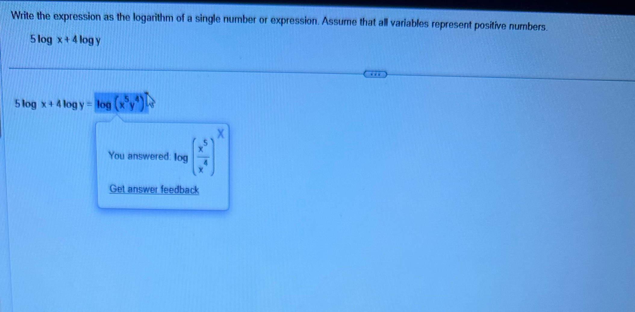 Write the expression as the logarithm of a single | Chegg.com