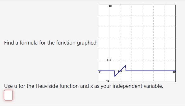 Solved Use u for the Heaviside function and x as your | Chegg.com