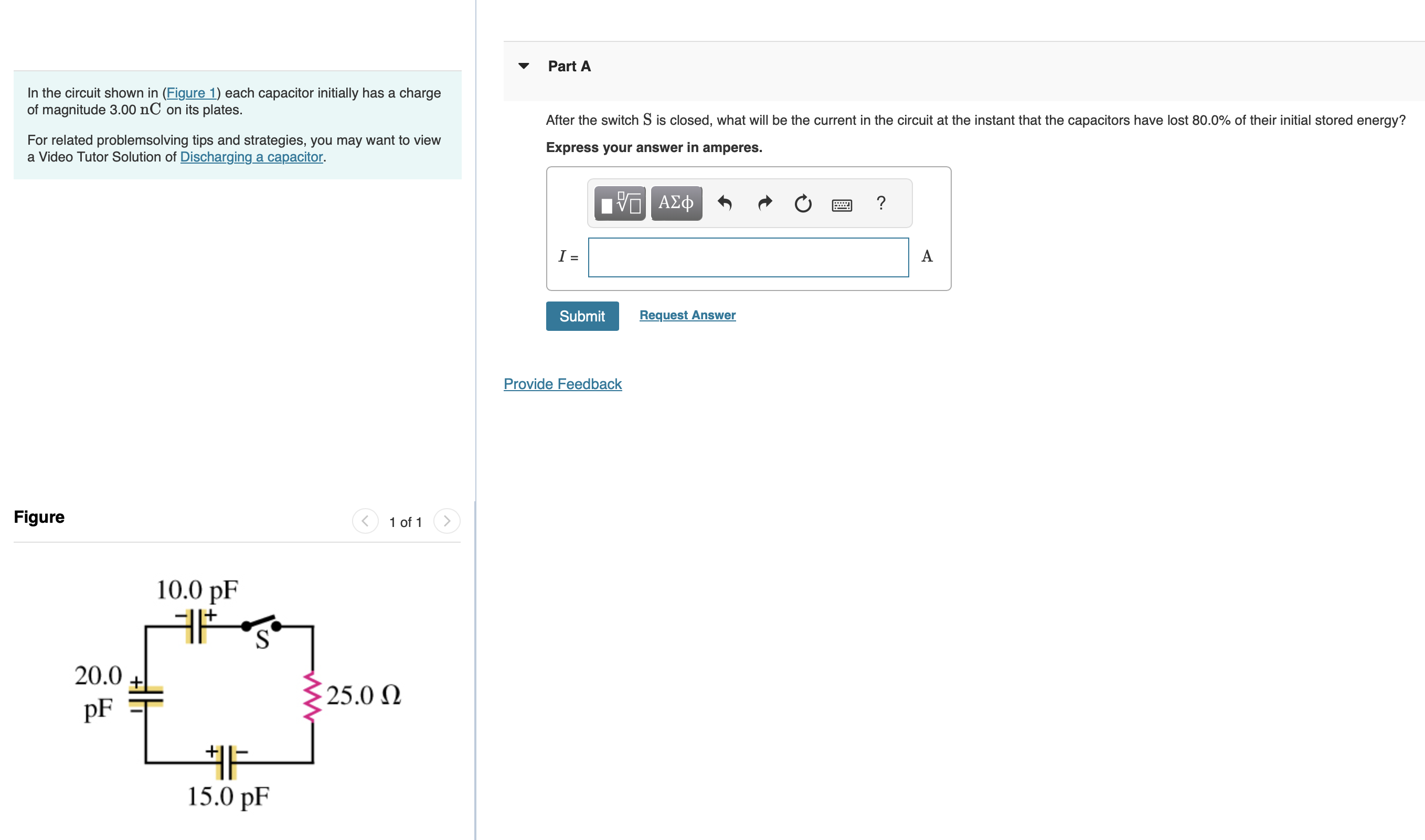 Solved In the circuit shown in (Figure 1) ﻿each capacitor | Chegg.com