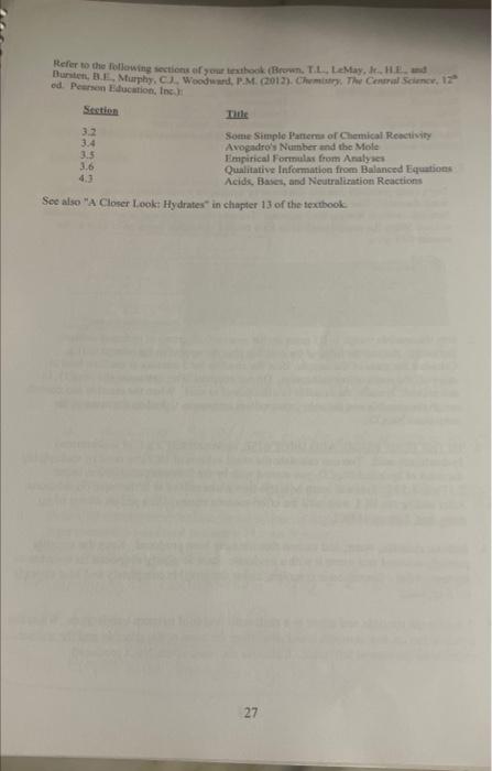 Solved Experiments Preparation of Sodium Chloride from | Chegg.com