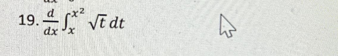 Solved ddx∫xx2t2dt | Chegg.com