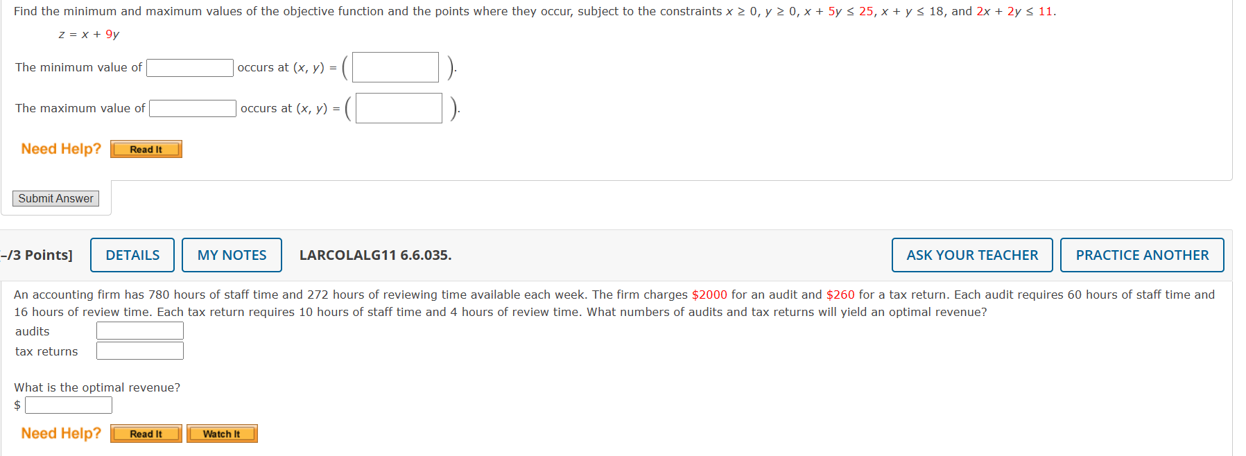 Solved Find the minimum and maximum values of the objective | Chegg.com