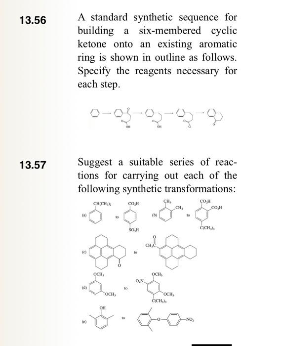A standard synthetic sequence for building a | Chegg.com