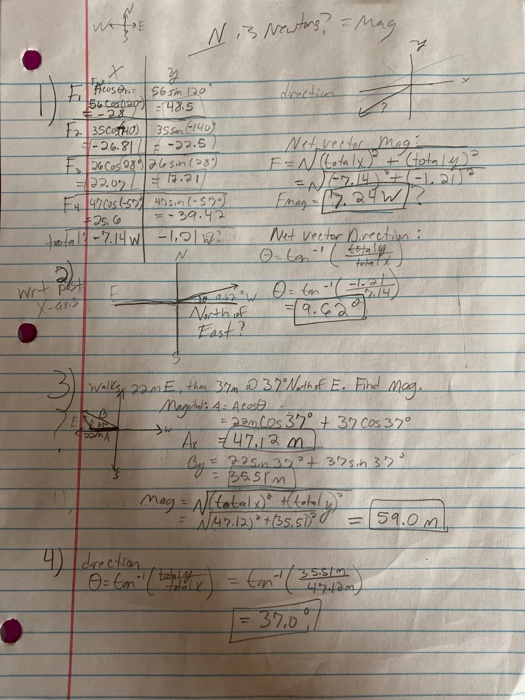 Solved Physics 223 - 2D Motion - Homework #6 1) Consider | Chegg.com