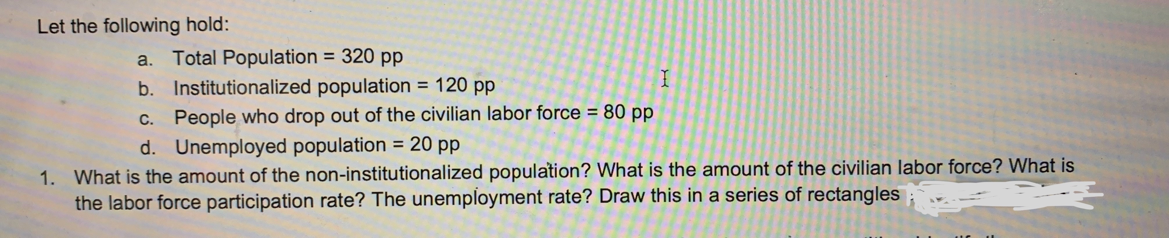 Solved Let the following hold:a. ﻿Total Population =320ppb. | Chegg.com