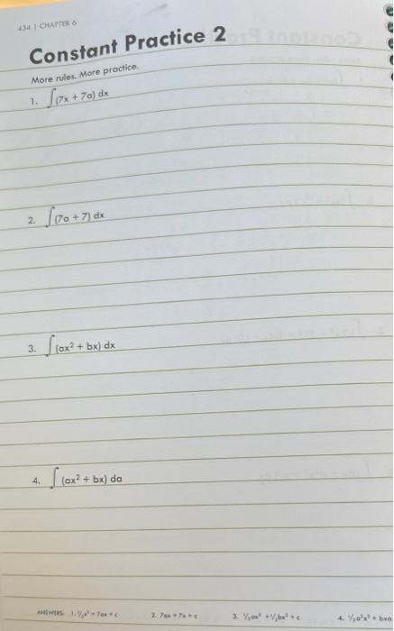 Solved Constant Practice 2 More rules. More practice. 1. | Chegg.com