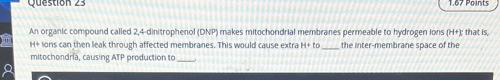 Solved An organic compound called 2,4-dinitrophenol (DNP) | Chegg.com