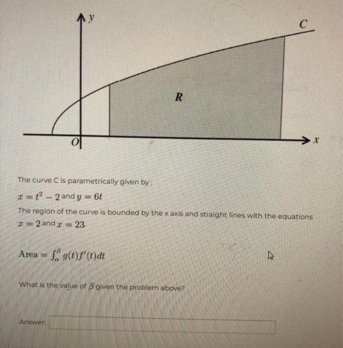 Solved The curve C is parametrically given by: x=t2−2 and | Chegg.com Solved The curve C is parametrically given by: x=t2−2 and | Chegg.com