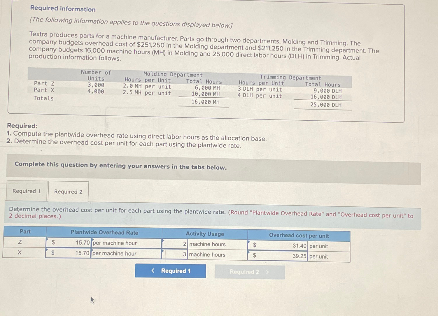 Solved Required information[The following information | Chegg.com