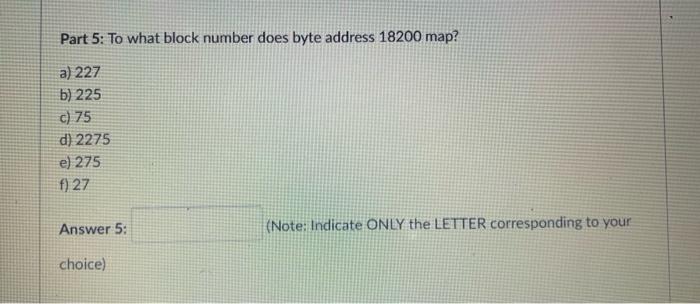 Solved Question 20 pts [5 parts) Design a direct-mapped | Chegg.com