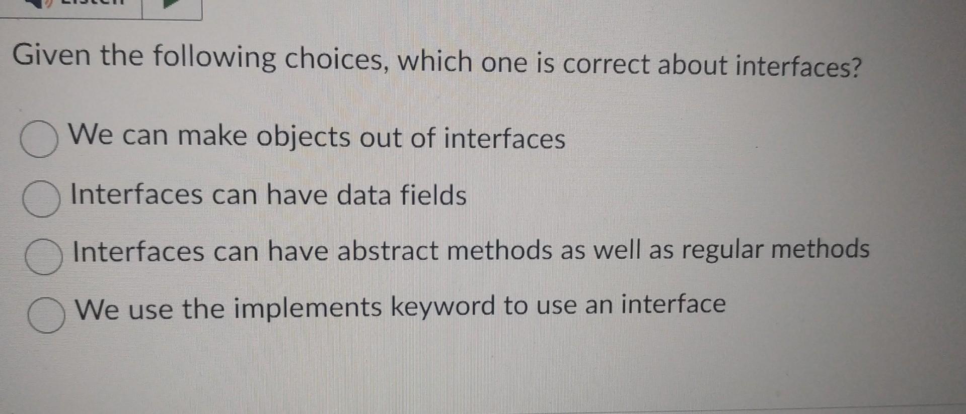 Solved Given the following choices, which one is correct | Chegg.com