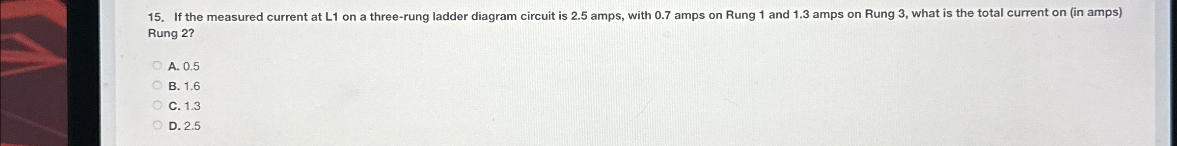 Solved If the measured current at L1 ﻿on a three-rung ladder | Chegg.com
