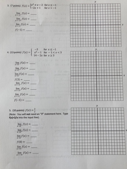 Solved 1. (16 points) Given function f(x) below, fill in the | Chegg.com